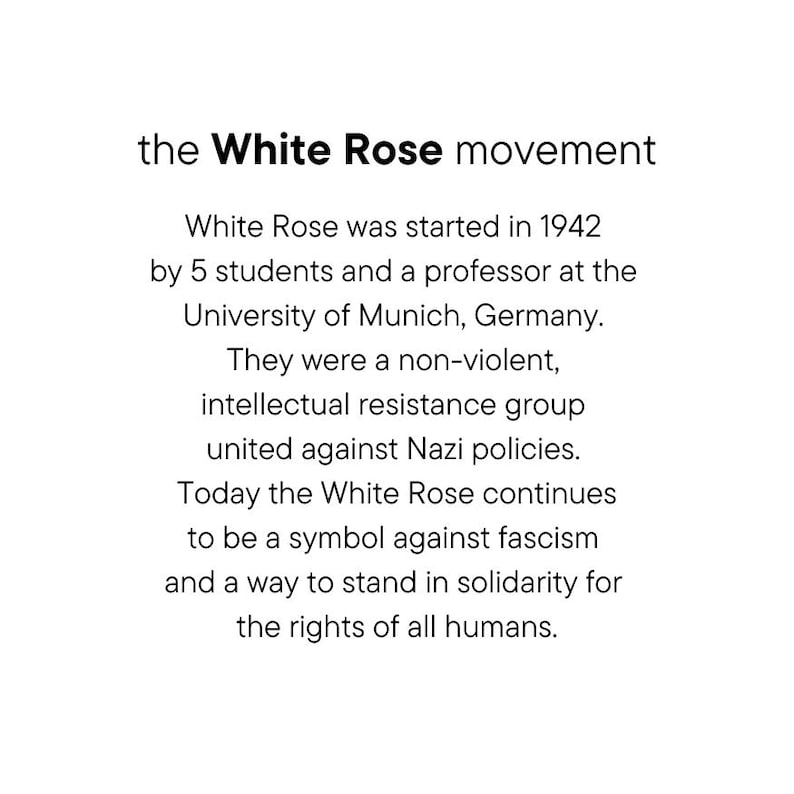 White Rose Movement, Kiss-cut Vinyl Decal - Etsy