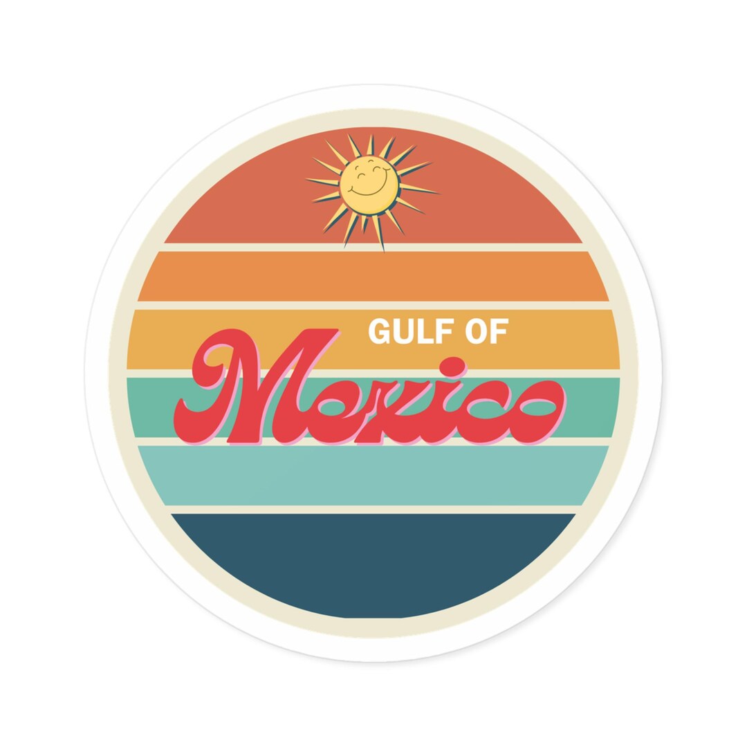 Gulf of Mexico, Round Stickers, Indoor\outdoor, Resist, Resistance ...