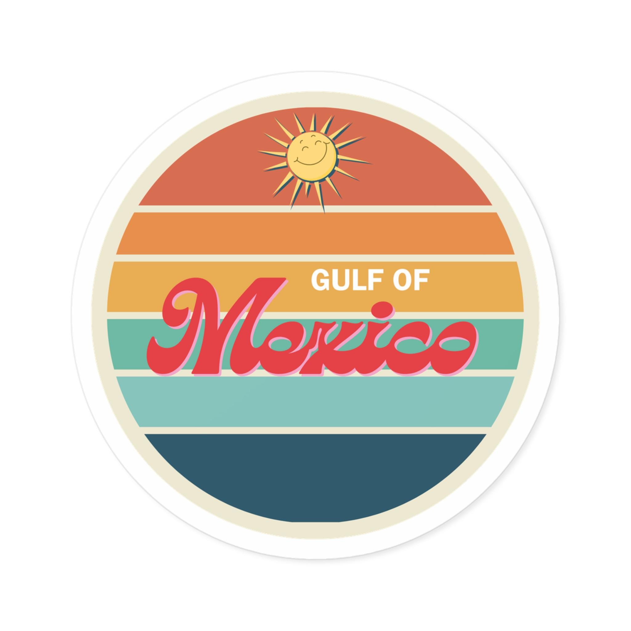 Gulf of Mexico, Round Stickers, Indoor\outdoor, Resist, Resistance ...