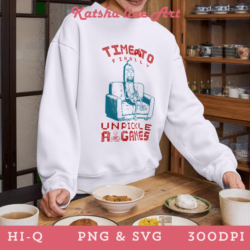 Time to Finally Unpickle a Game! SVG PNG, Trendy Vintage Retro Funny ...