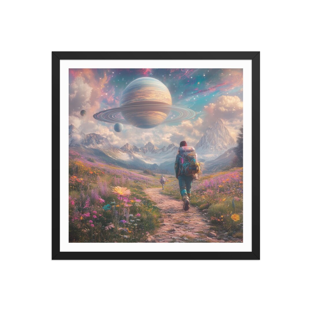 Wanderer’s Path – Dreamy Sci-fi Wall Art – Alien Planet Exploration ...