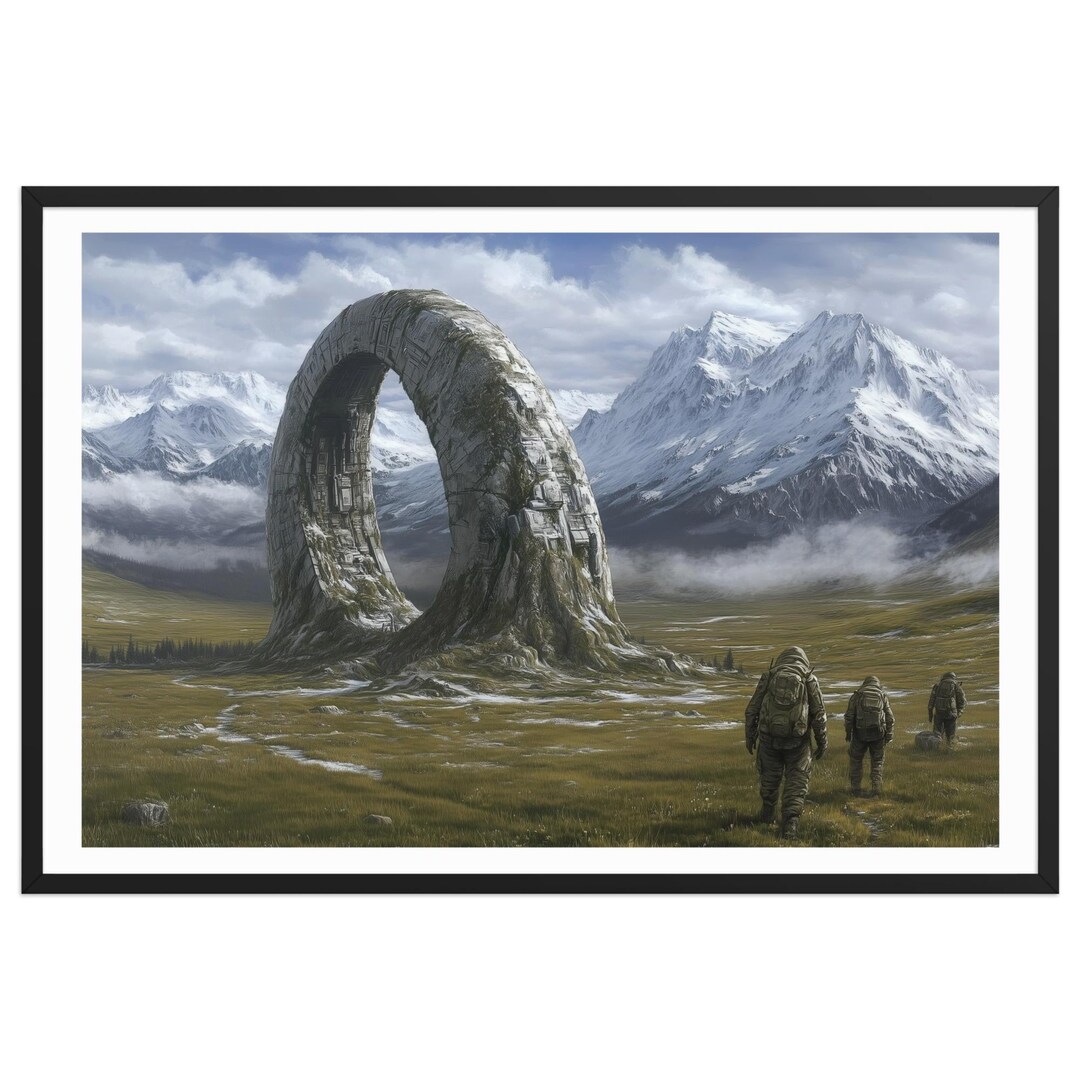 Alien Planet Exploration Team - Sci-fi Art - High Quality Print ...