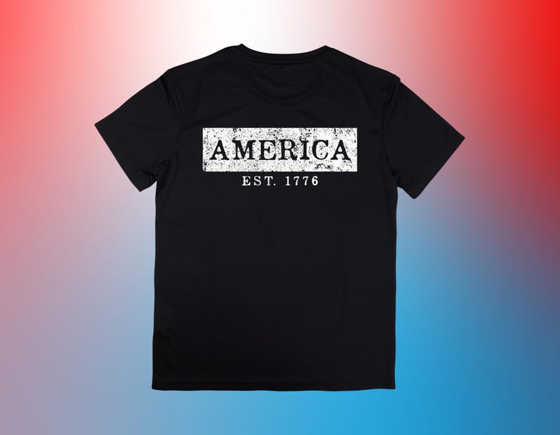 America Established 1776 Design, Patriotic USA Flag (png, Psd, Svg) - Etsy