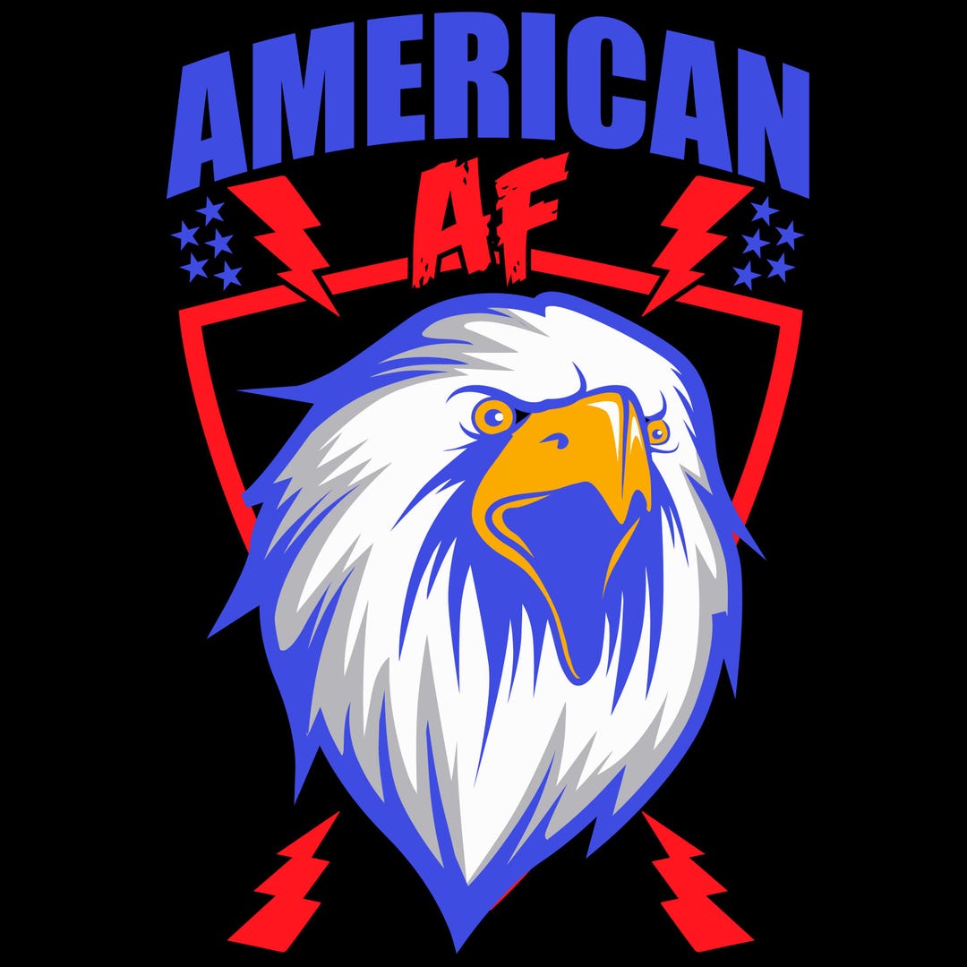 American AF Eagle Design (png, Psd, Svg Digital Download) - Etsy Canada