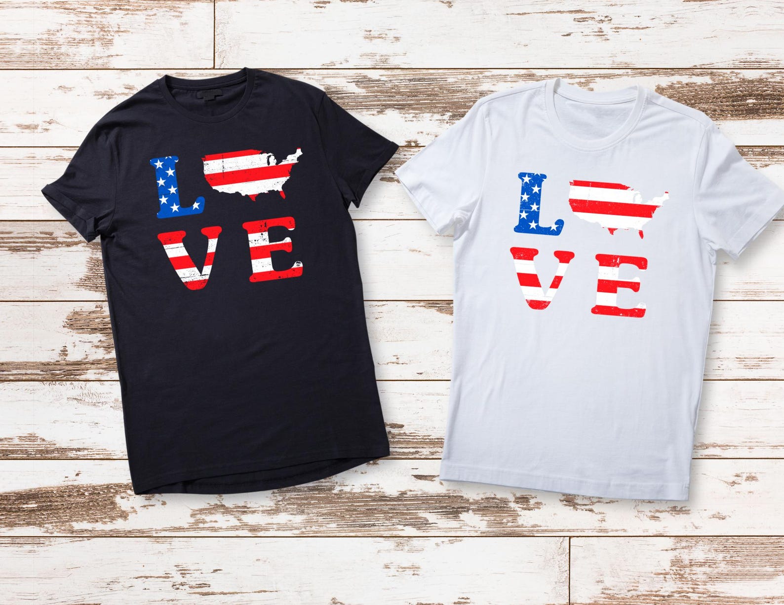American Flag Image: Red White Blue Patriotic Design (PNG, PSD, SVG ...