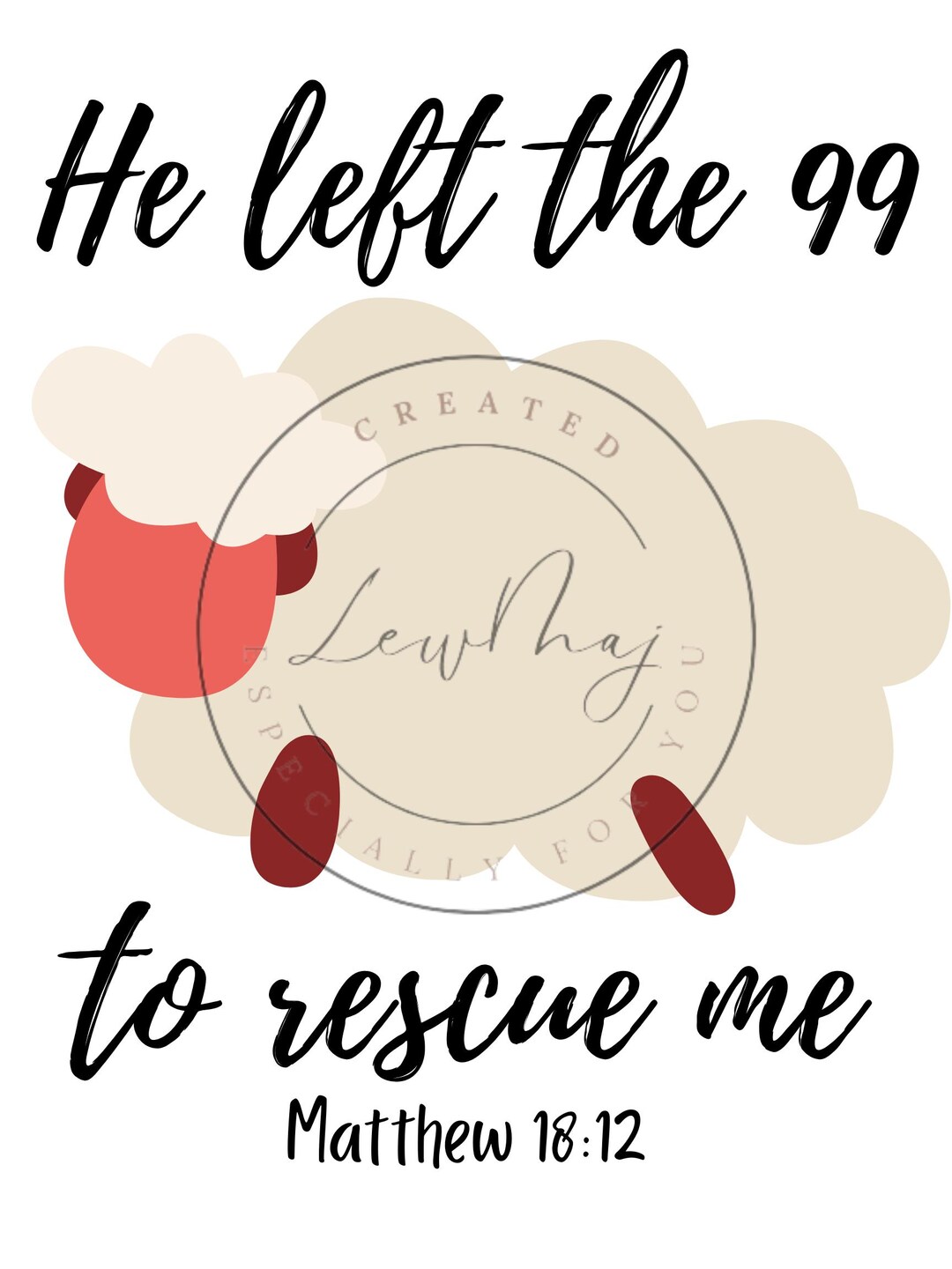 Lost Sheep Christian PNG, Matthew 18:12-14 (digital Image) - Etsy