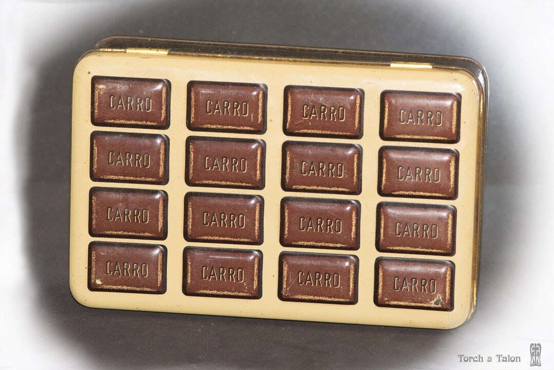 Vintage Driessen Carro Chocolate Tin (1940–1960) – Embossed Lid - Etsy