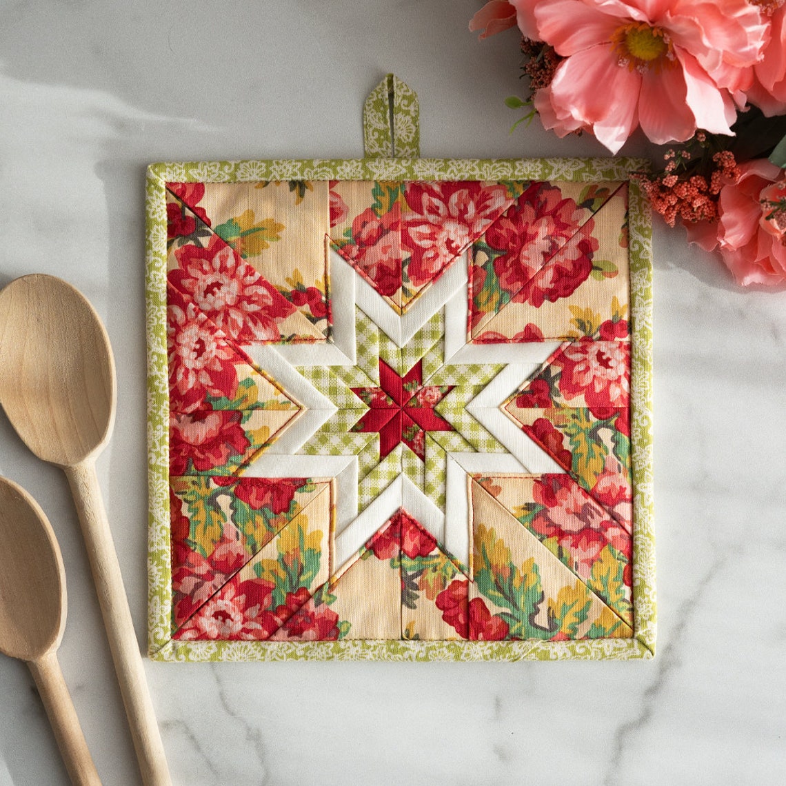 Folded Star Hot Pad Kit Round OR Square Sweet Beginnings - Etsy