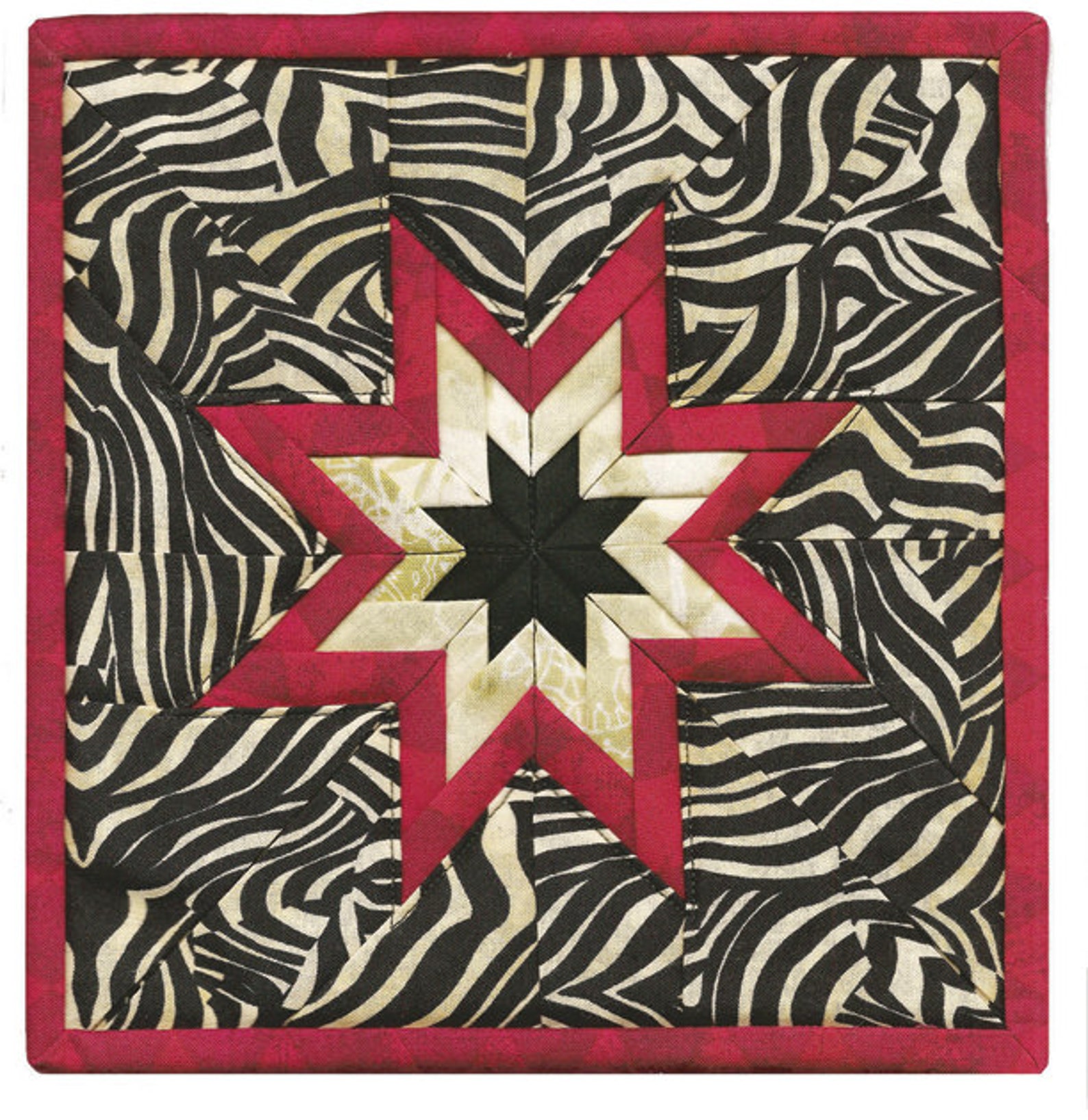 SQUARE Folded Star Squared 8 Hot Pad PATTERN - Etsy Canada