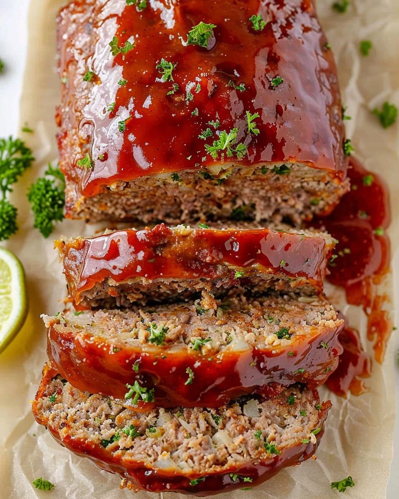 Classic Glazed Meatloaf | Tender, Juicy & Flavor-packed Comfort Food - Etsy