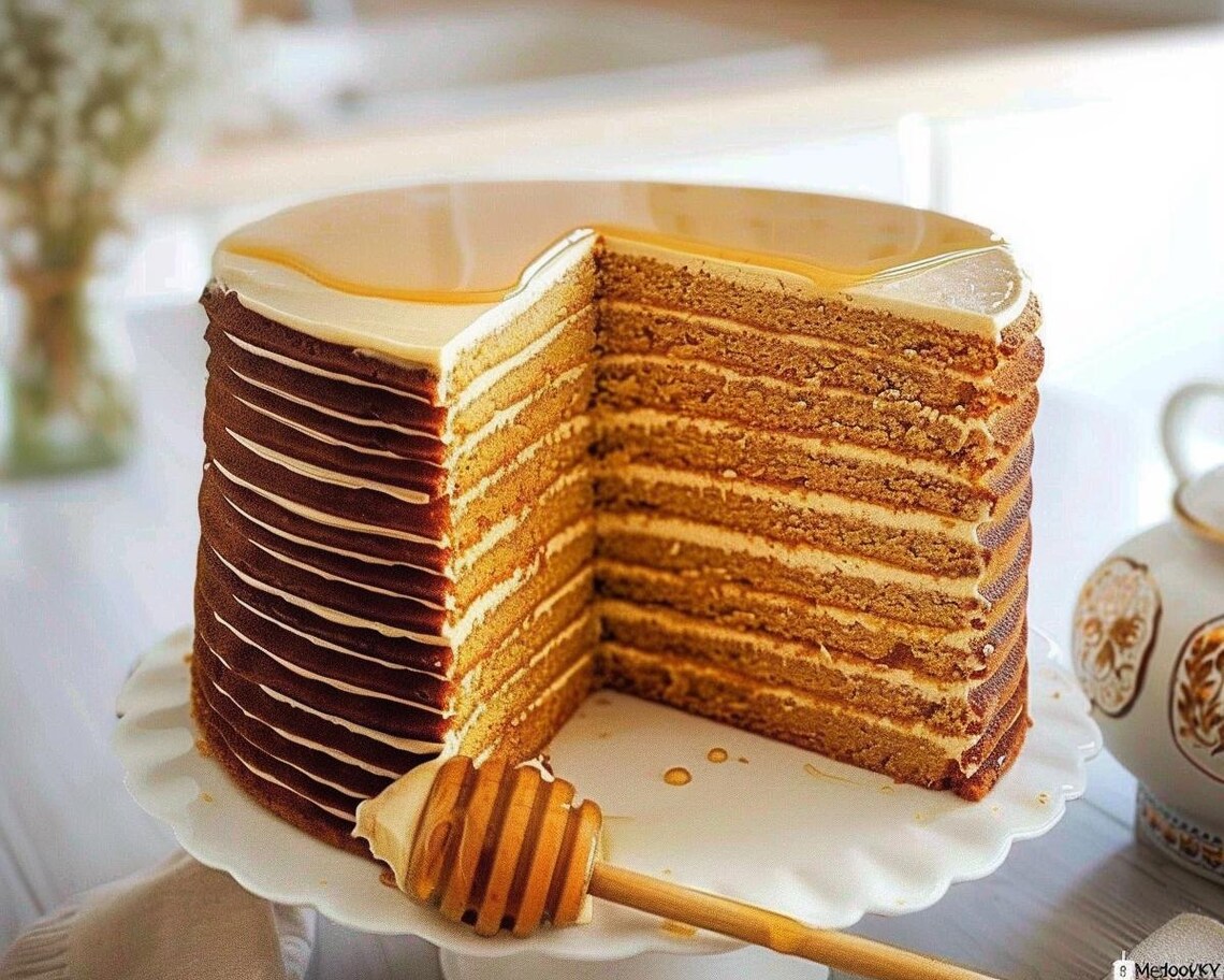 8-layer Honey Cake - Etsy
