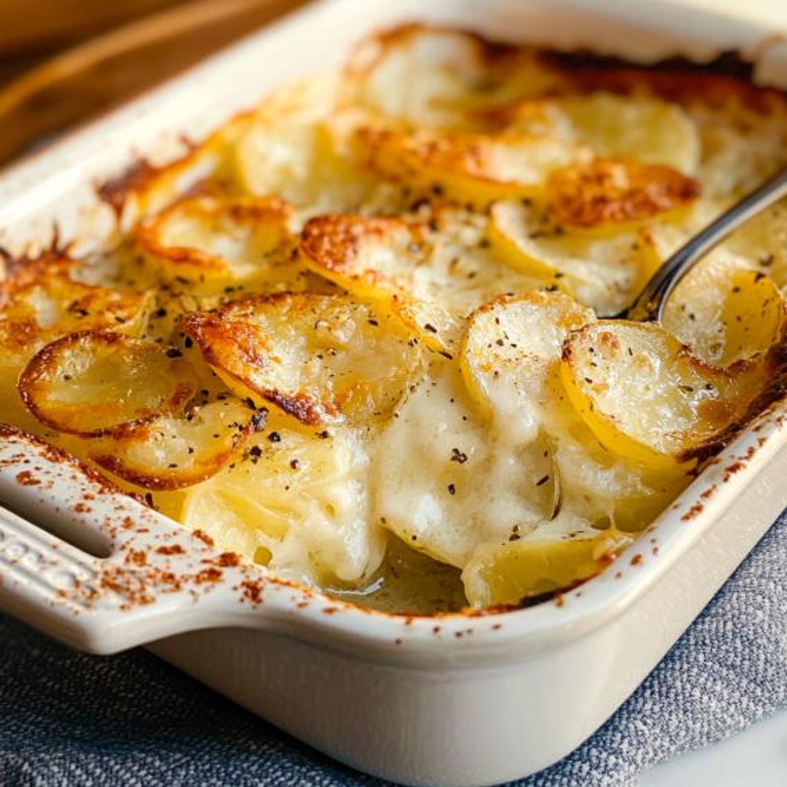 Scalloped Potatoes With Cheese | Creamy Cheesy Potato Bake Recipe - Etsy