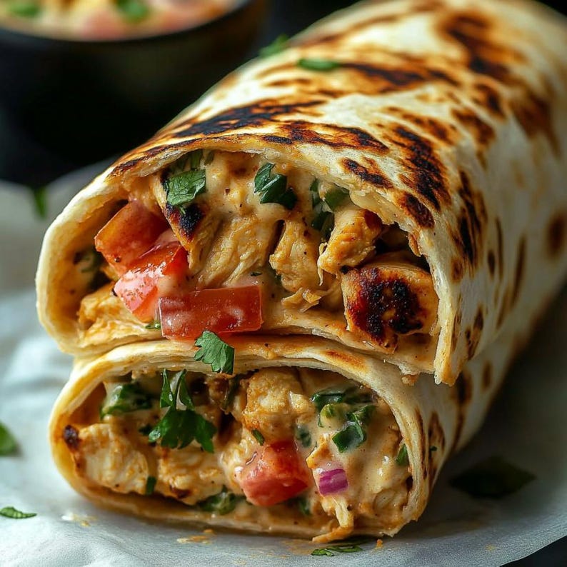 Chipotle Ranch Grilled Chicken Burrito Recipe | Smoky-spicy-creamy ...