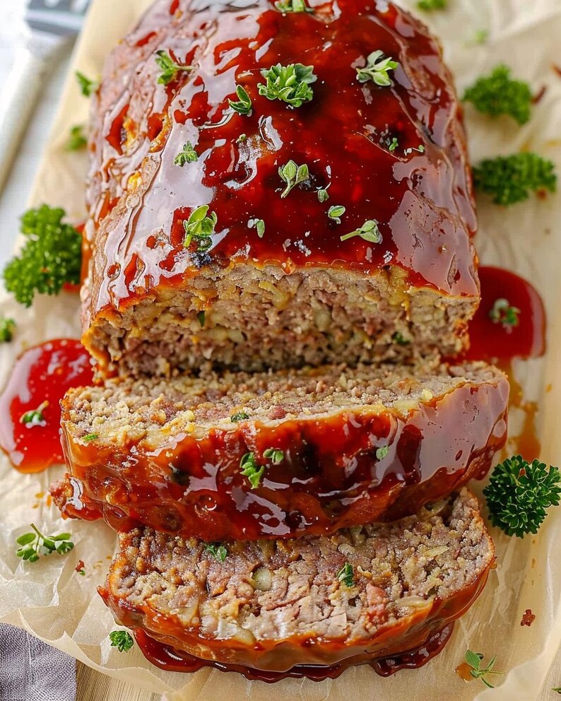 Classic Glazed Meatloaf | Tender, Juicy & Flavor-packed Comfort Food - Etsy