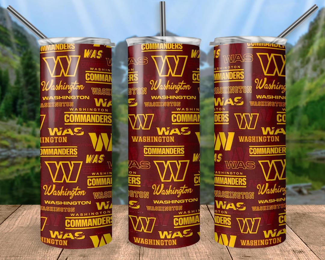 Commanders Tumbler Wrap 20oz Sublimation PNG Digital Download - Etsy