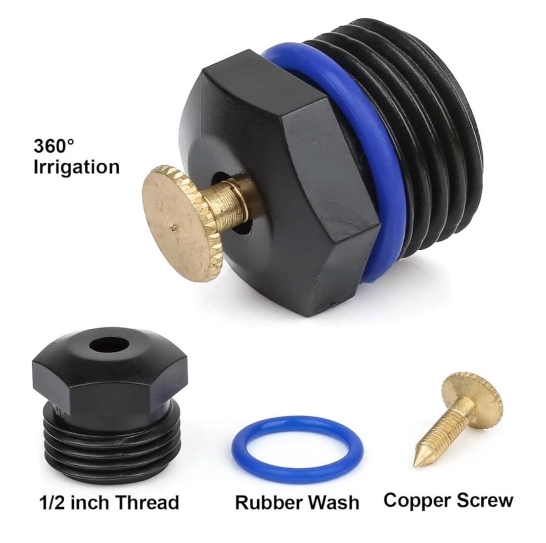 Atomizing Sprinkler Nozzle,1/2 Inch Garden Misting Emitters Adjustable ...