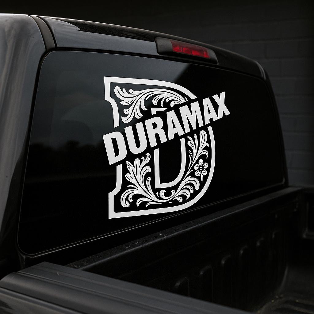 Duramax “D” Logo Decal | Western Tooled Style Digital Download | Truck ...