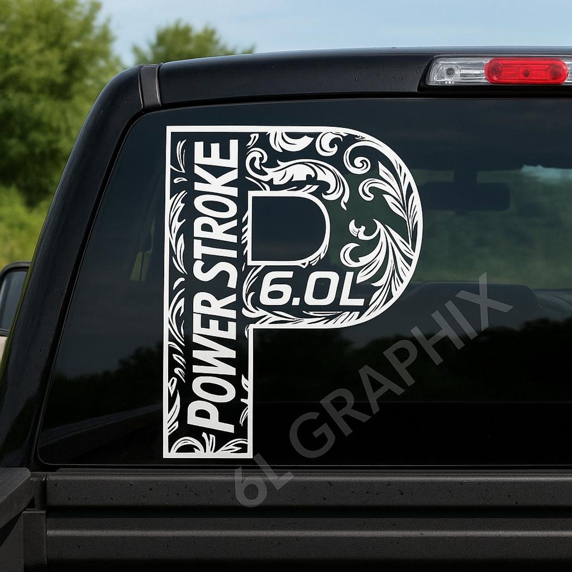 Powerstroke P Leather Tooled SVG Bundle | 6.0 & 7.3 Powerstroke Decal ...