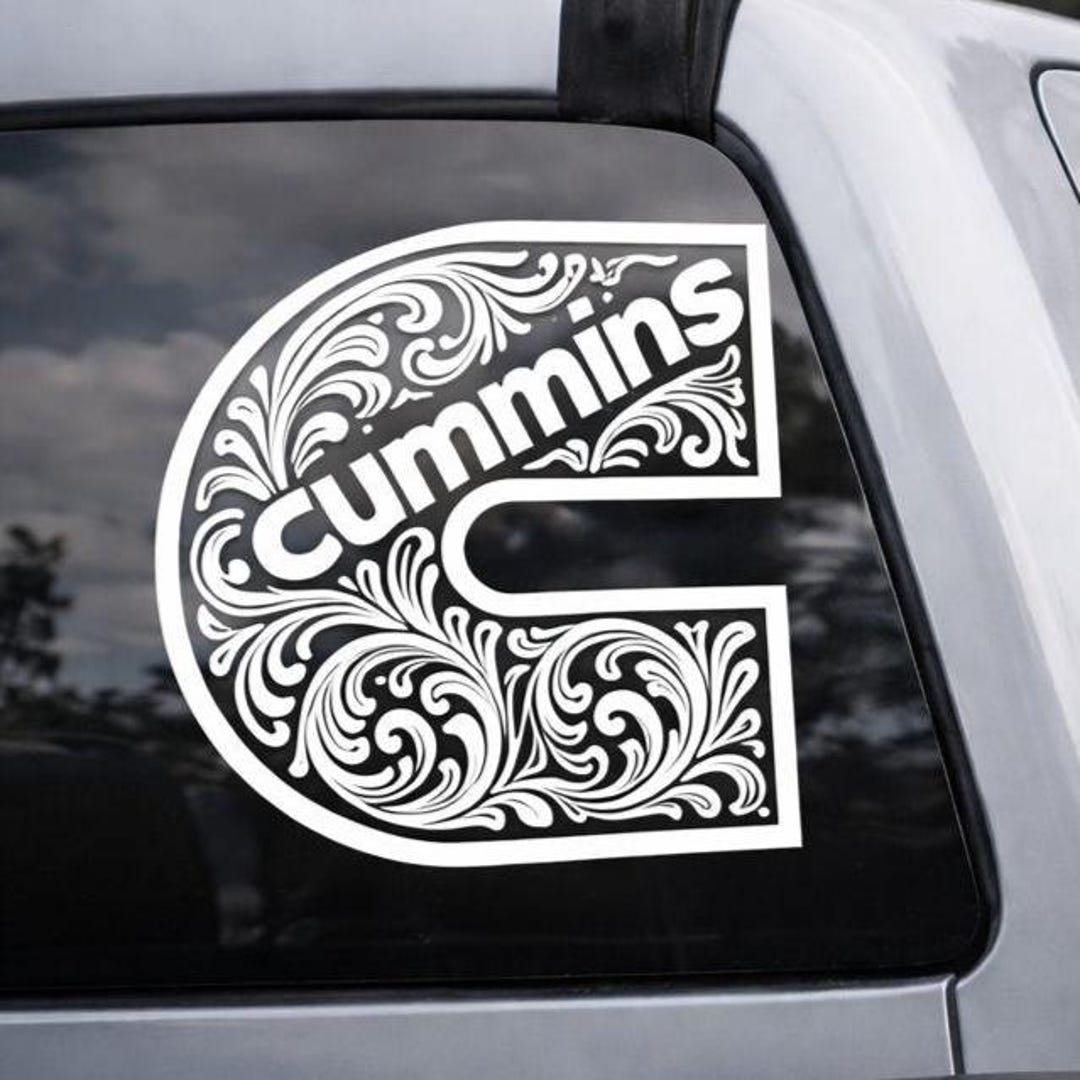 Cummins C Leather Tooled SVG PNG | Digital Download for Cricut ...