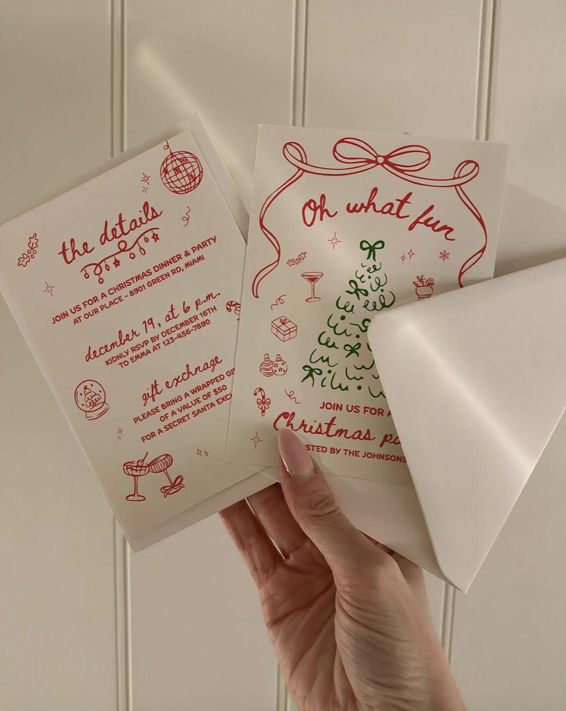 Oh What Fun Christmas Party Invitation, Friendsmas Party, Printable ...