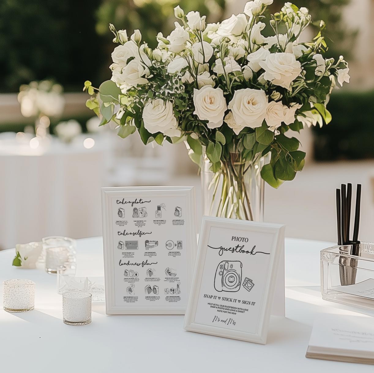 Instax Photo Guestbook, Polaroid Guestbook Sign Wedding Guestbook ...