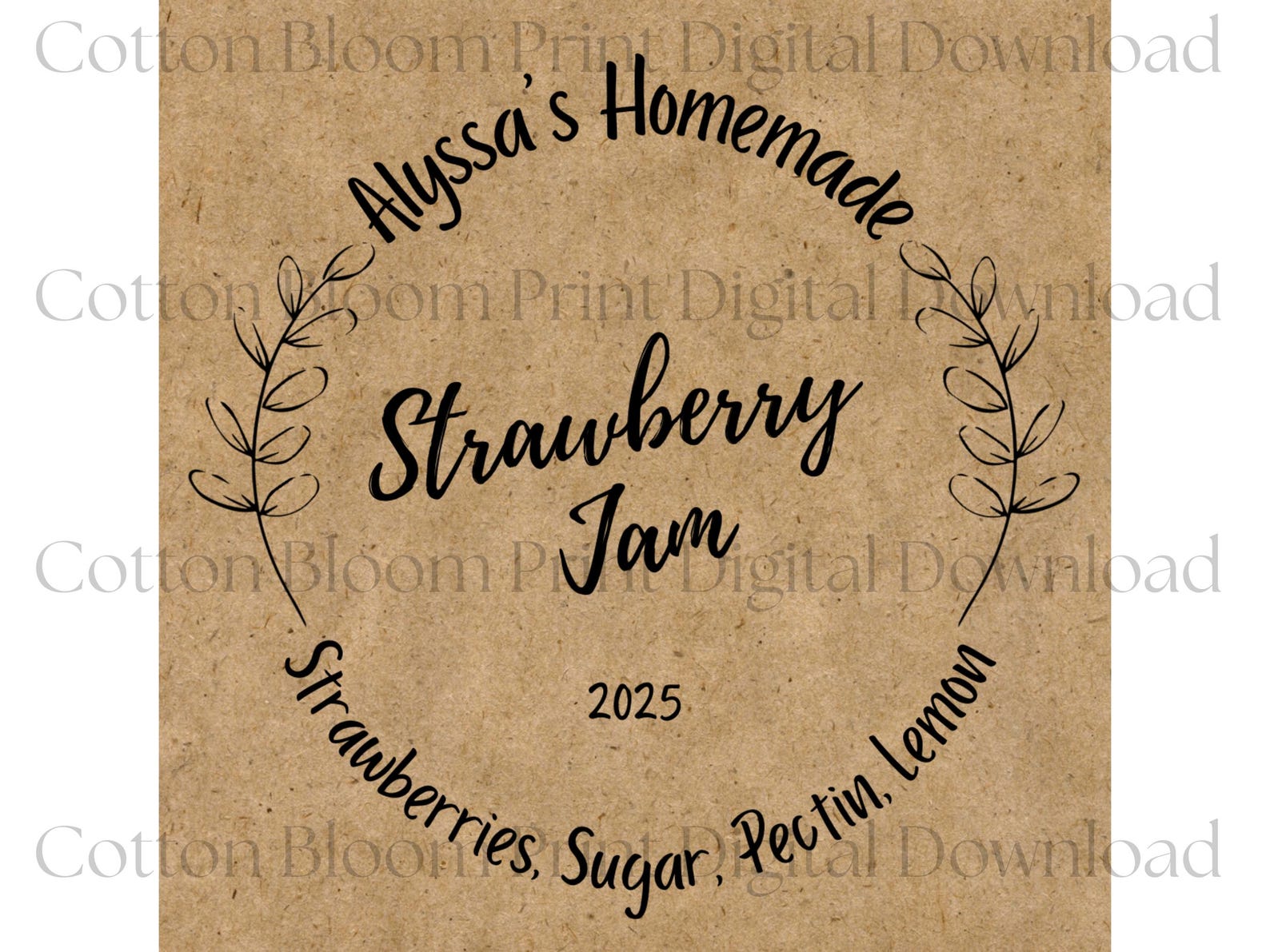 Printable Jam, Jelly, or Preserves Labels | Canning Labels Digital ...