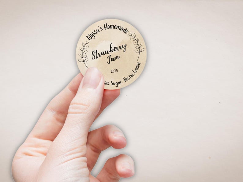 Printable Jam, Jelly, or Preserves Labels | Canning Labels Digital ...