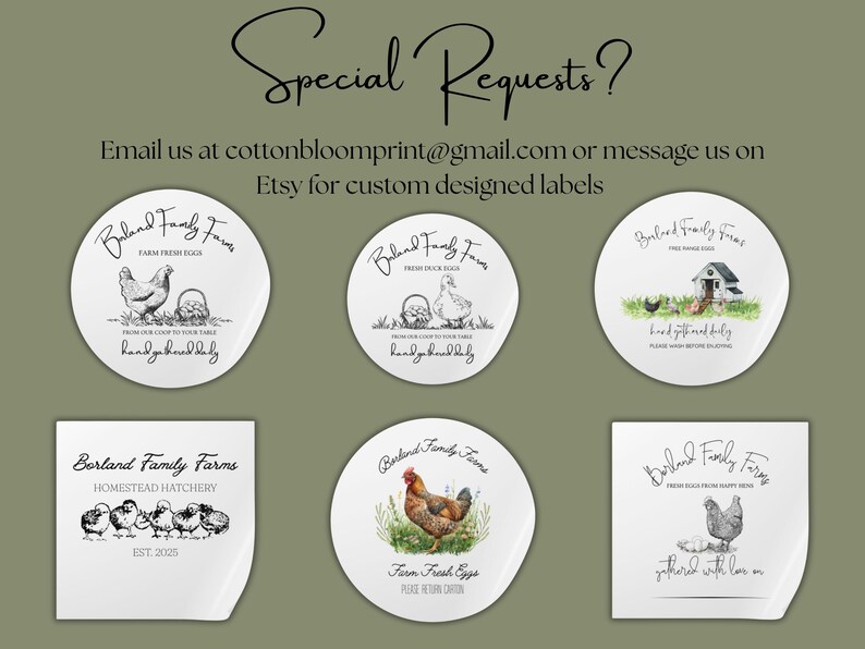 EGG CARTON LABELS, Customized Labels, Farm Fresh Eggs From Happy Hens ...