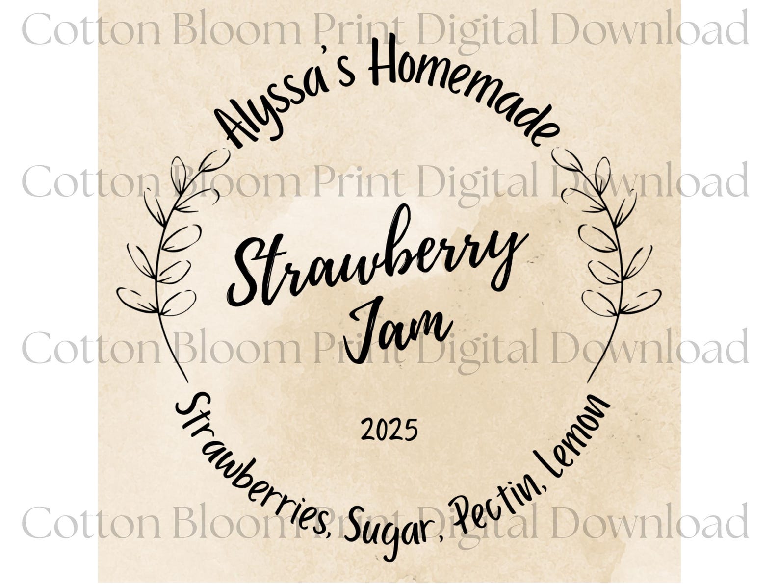 Printable Jam, Jelly, or Preserves Labels | Canning Labels Digital ...