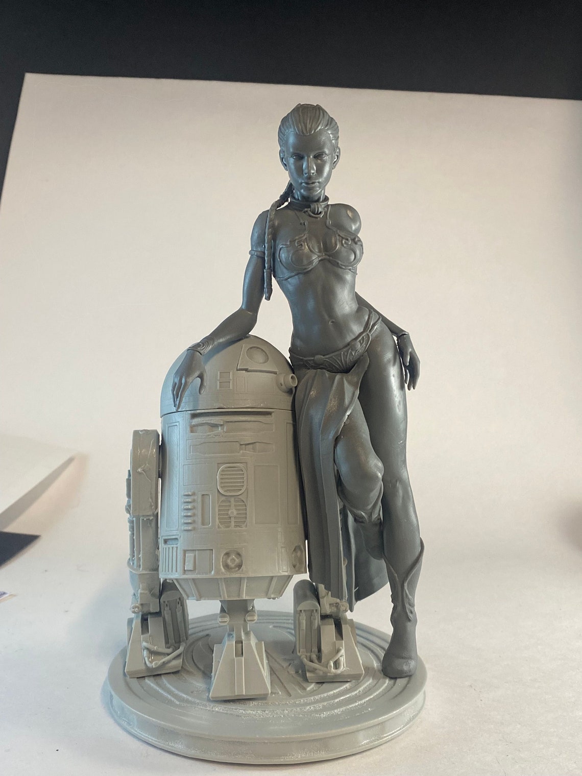 Slave Leia Metal Bikini R2d2 Resin Garage Model Kit Star Wars Return Of The Jedi Etsy
