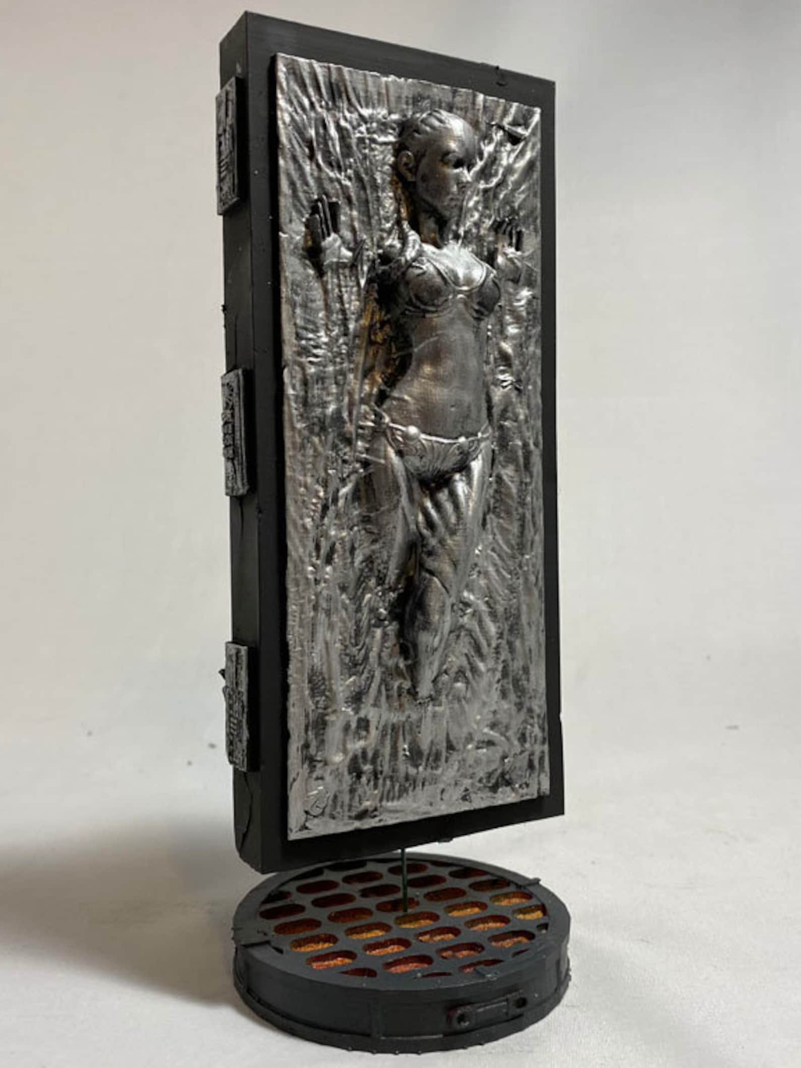 Star Wars Leia as Jabba's Slave Frozen in Carbonite Resin Statue Han ...