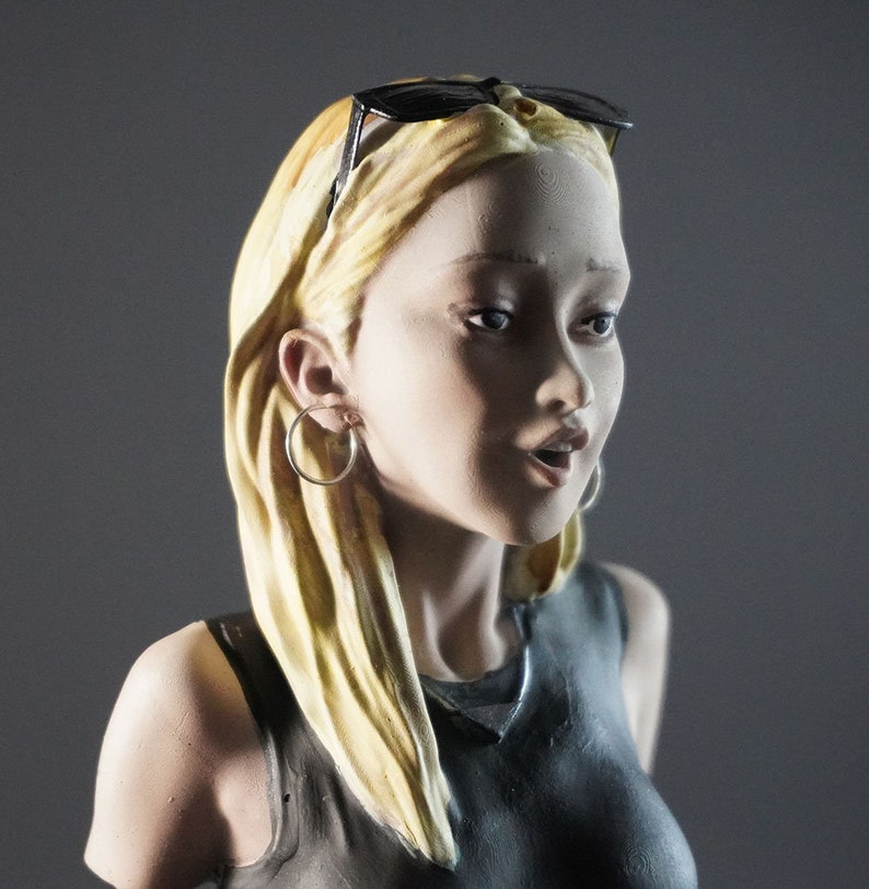 HawK Tuah Girl Bust Statue - Etsy México