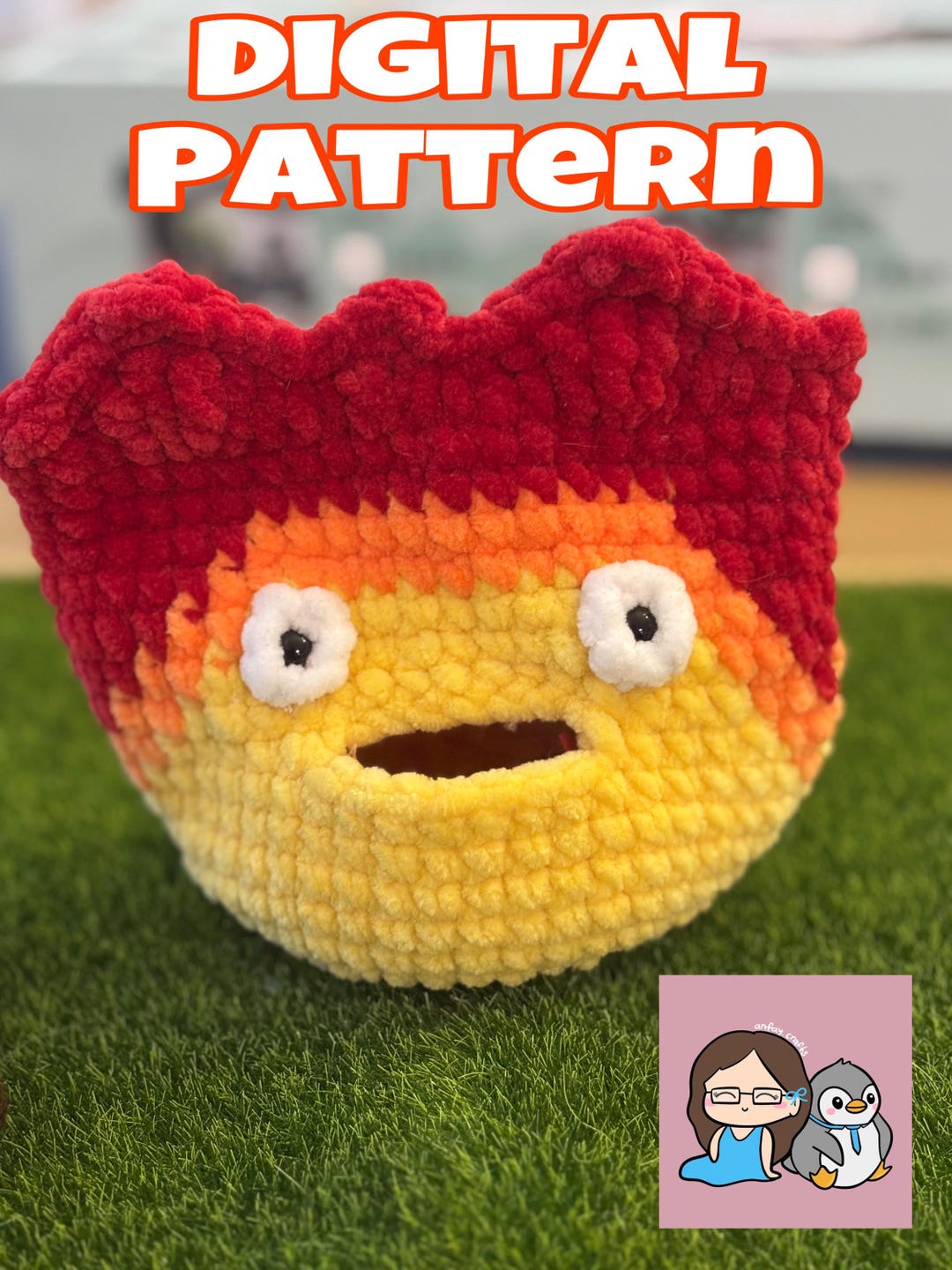 Crochet Pattern Fire Sprite Fizz Easy Interactive Toy - Etsy