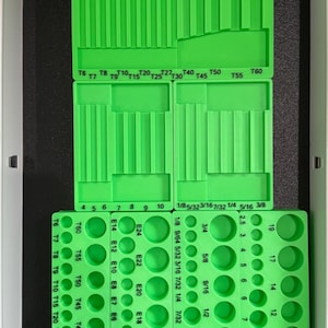 Quinn Master Bit Socket Organizer – Fits Harbor Freight 87pc Set #70347 ...