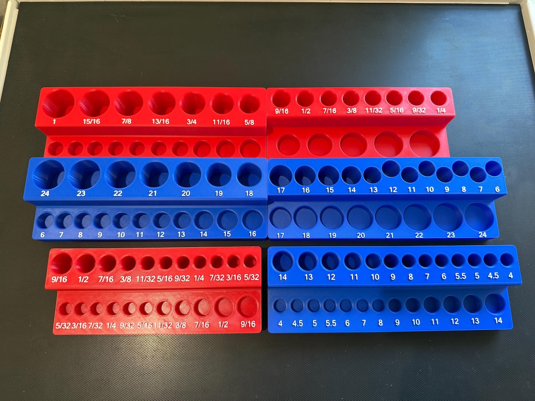 Quinn Master Socket Set Organizer - Harbor Freight - 1/4", 3/8", & 1/2 ...