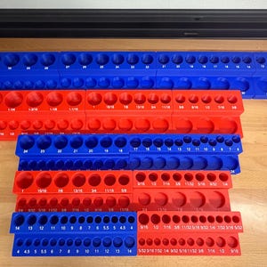 Quinn Master Socket Set Organizer - Harbor Freight - 1/4", 3/8", & 1/2 ...