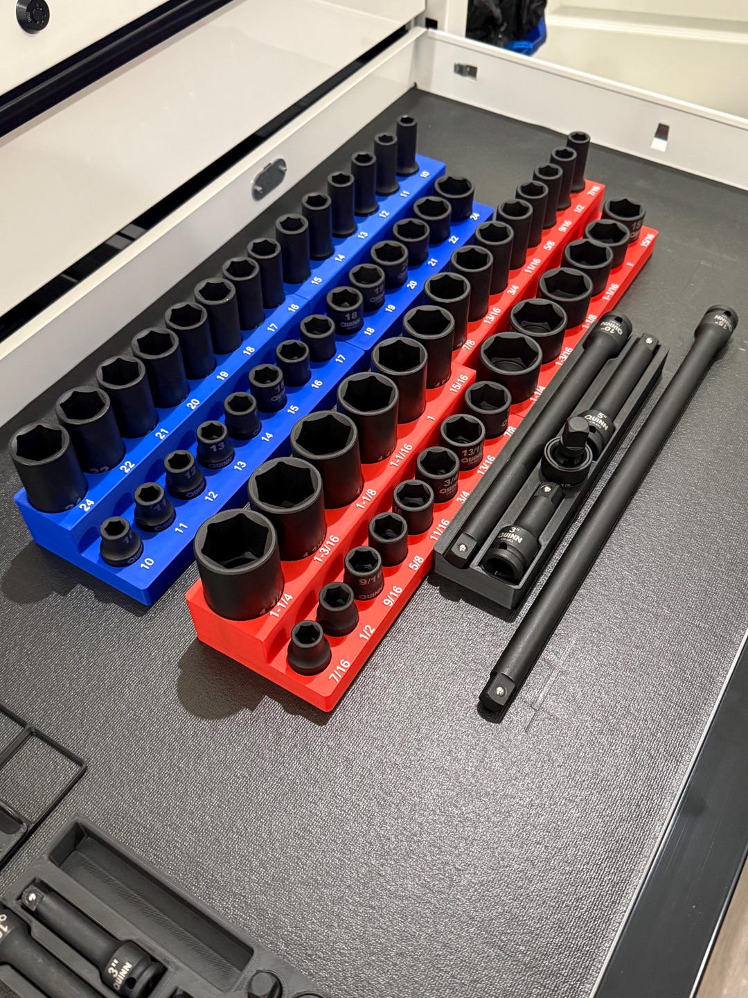 Harbor Freight Quinn 1/2" Master Impact Socket Set Organization Bins - Etsy