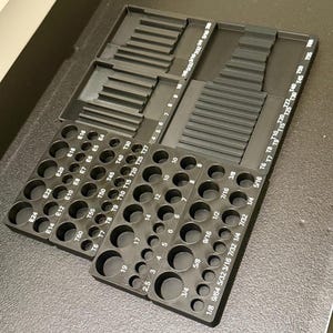 Quinn Master Bit Socket Organizer – Fits Harbor Freight 87pc Set #70347 | 3D Printed Tray W ...