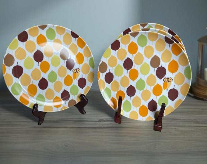 Set of 4 Rachael Ray “little Hoot” Dinner Plates. - Etsy