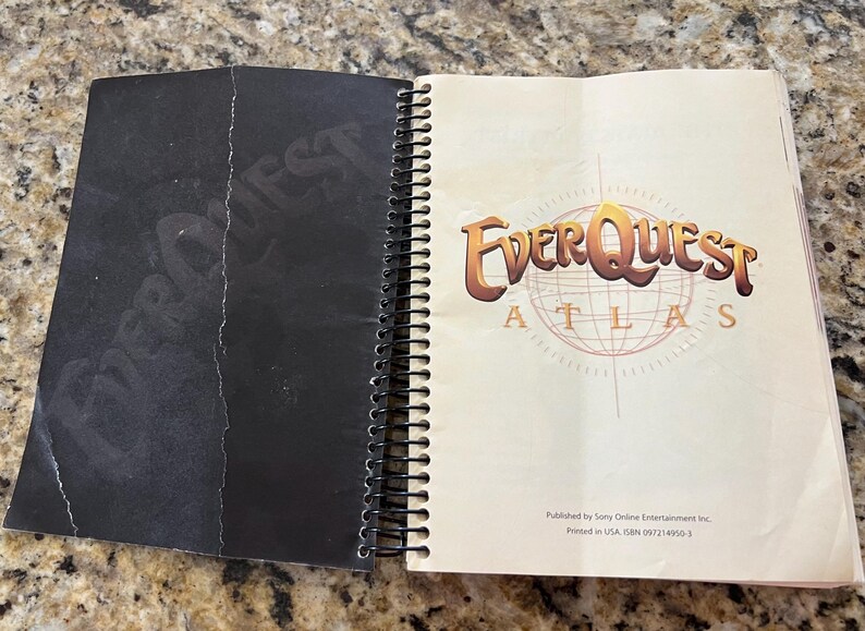 Everquest Atlas: the Maps of Myrist Strategy Guide Booklet Spiral ...