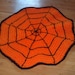 Spider Web Table Mat, Halloween Decoration, Spider, Crochet Centerpiece ...