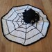 Spider Web Table Mat, Halloween Decoration, Spider, Crochet Centerpiece ...