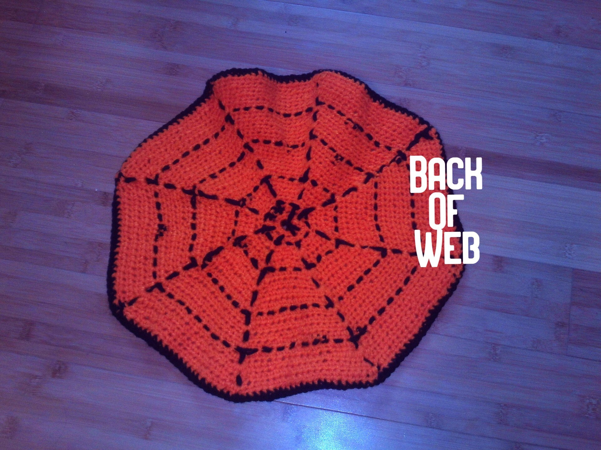 Spider Web Table Mat, Halloween Decoration, Spider, Crochet Centerpiece ...
