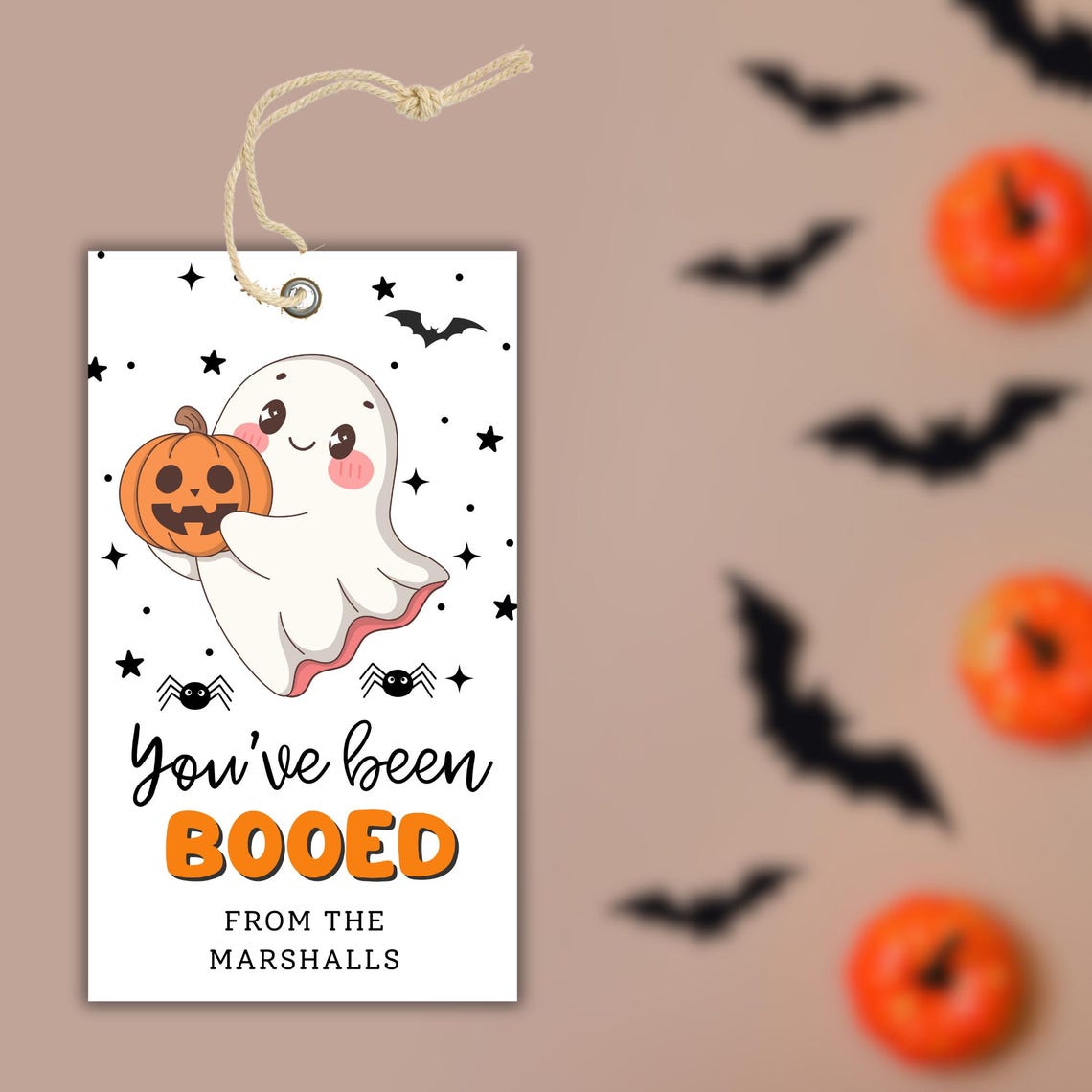 Halloween You've Been Booed Gift Tag, Halloween Booed Gift Tag ...