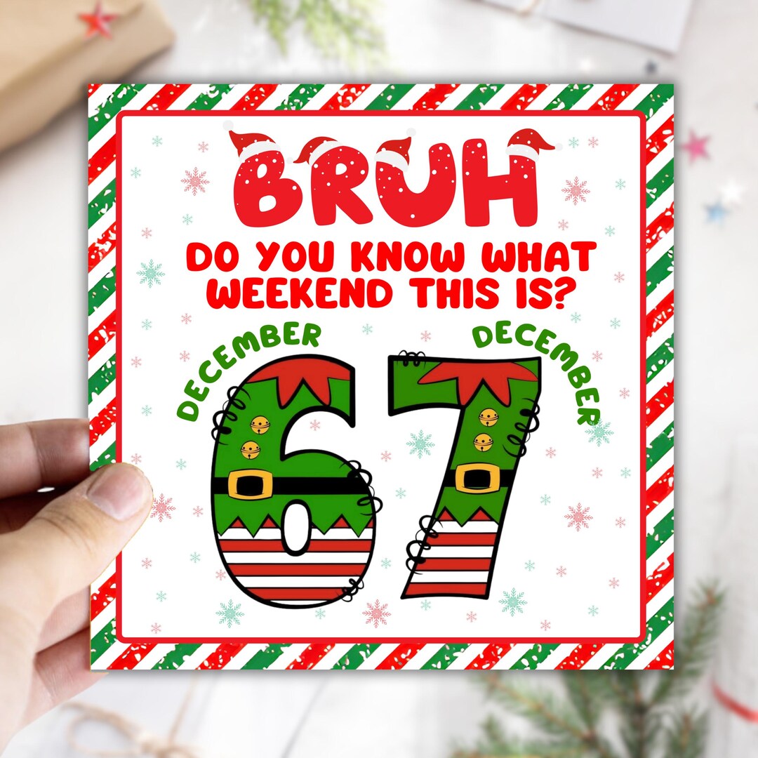 6 7 Elf Prop Sign, Six Seven Elf Idea, 6-7 Christmas Prop, 6-7 December ...