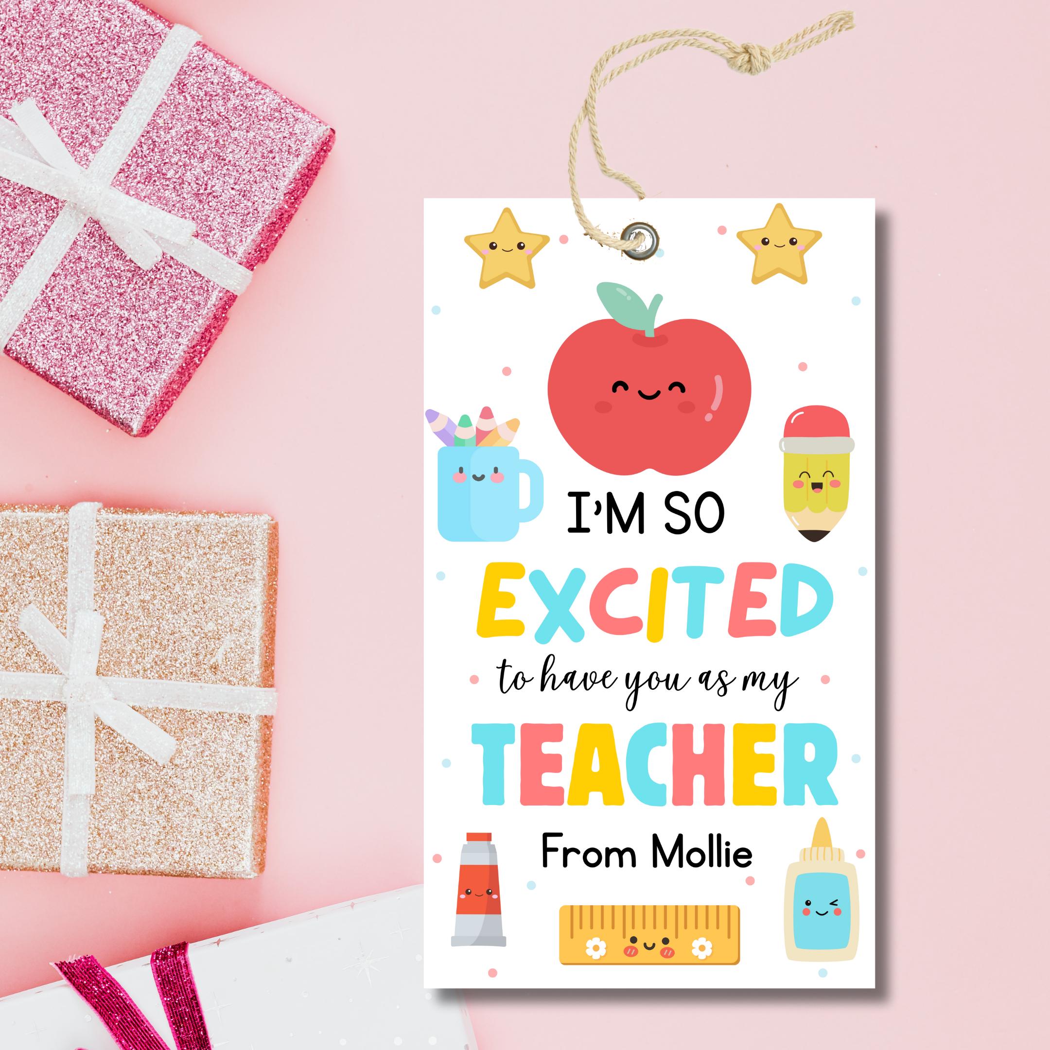 First Day of School Gift Tag, Teacher Gift Tag, Back to School Class ...