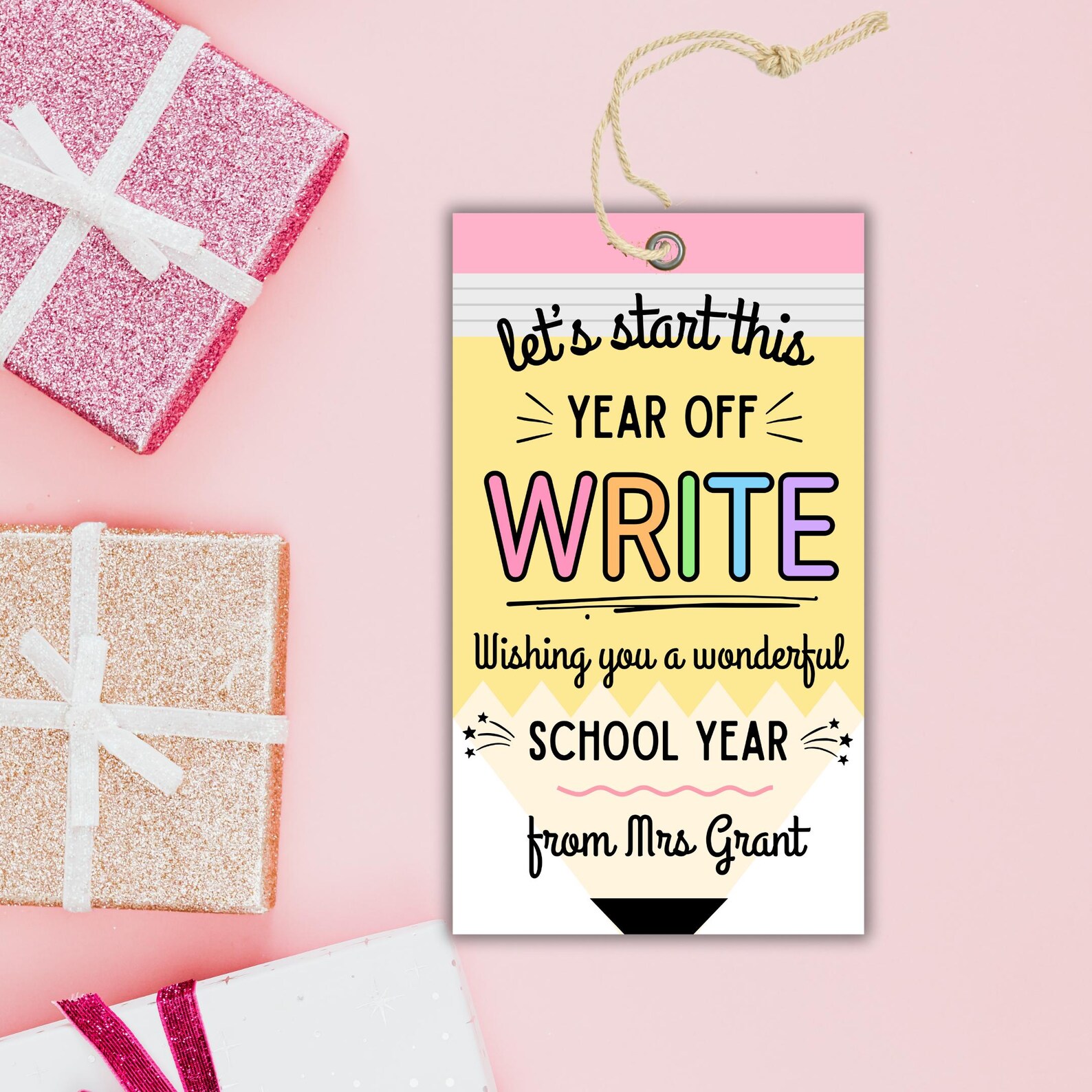 First Day of School Gift Tag, Welcome Back to School Label, First Day ...