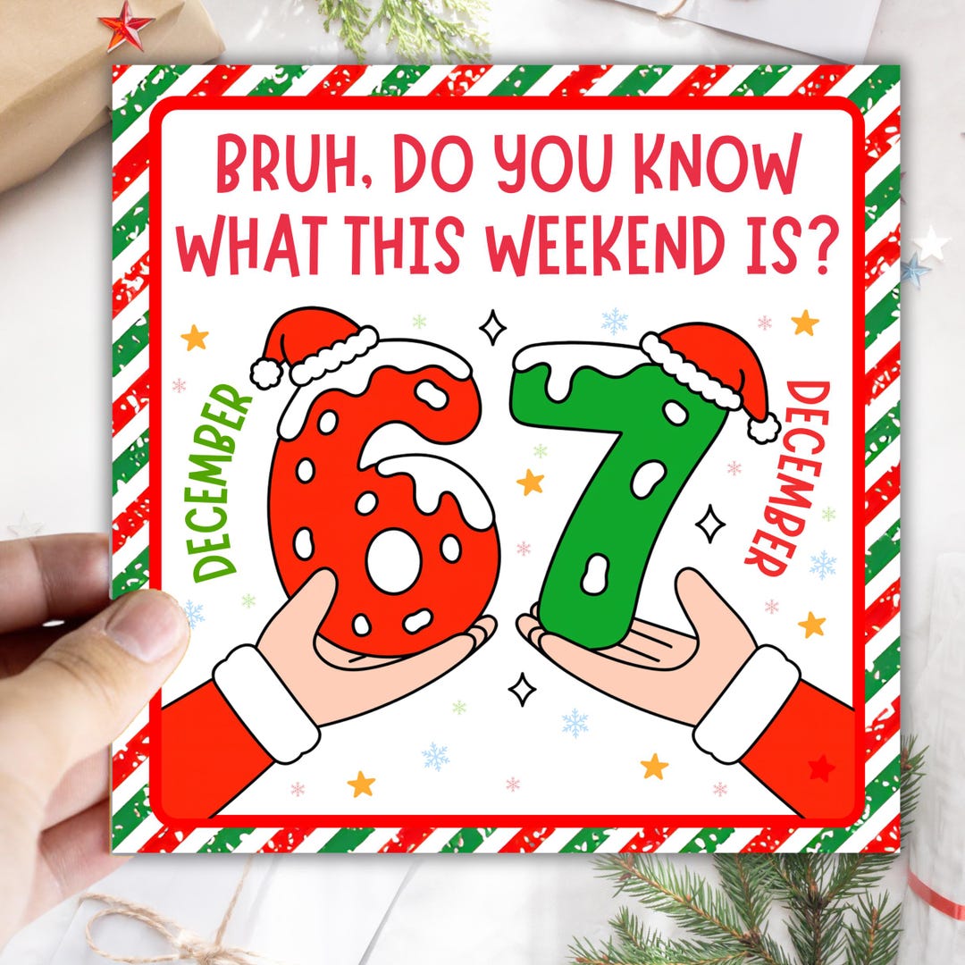 6 7 Elf Prop Sign, Six Seven Elf Idea, 6-7 Christmas Prop, 6-7 December ...