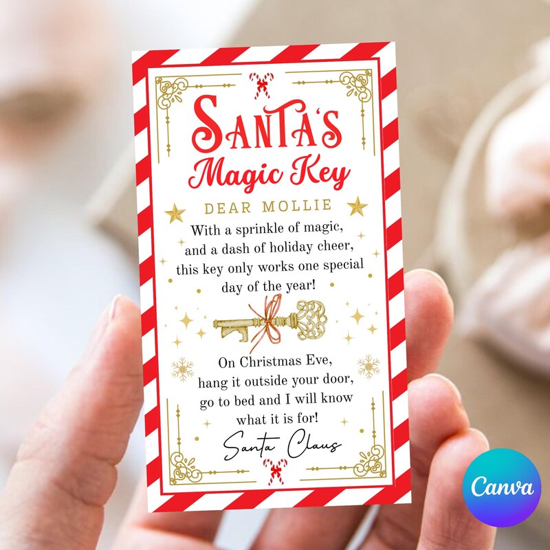 Santa Key - Etsy