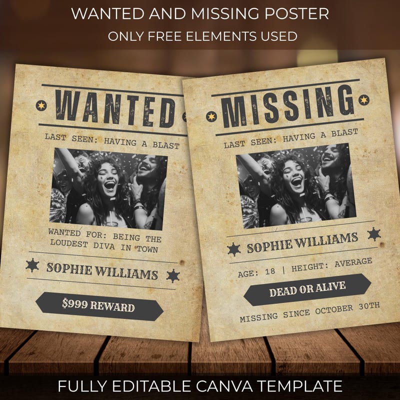 Halloween Wanted Poster - Etsy